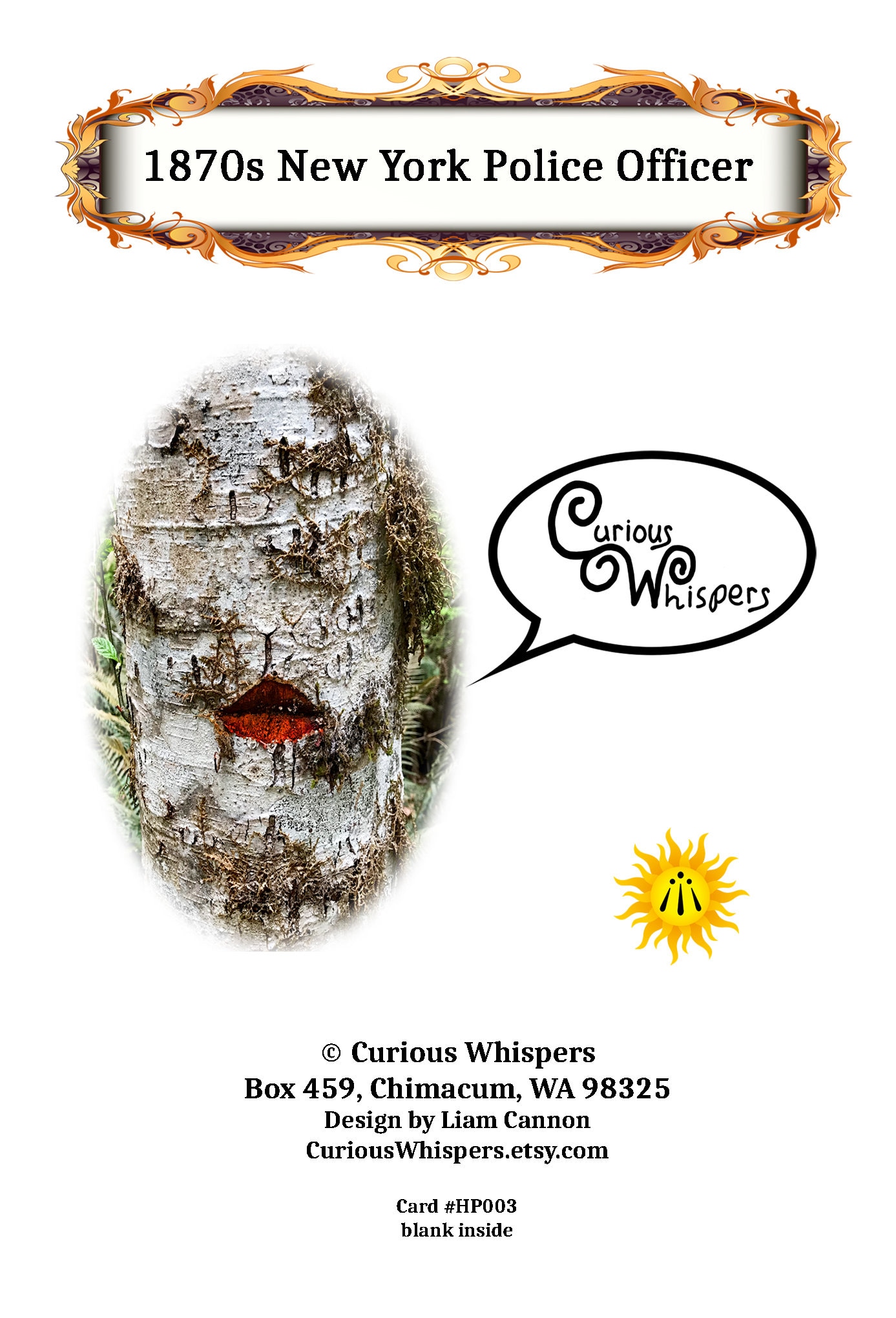 1870s New York Police Officer Greeting Card - Etsy