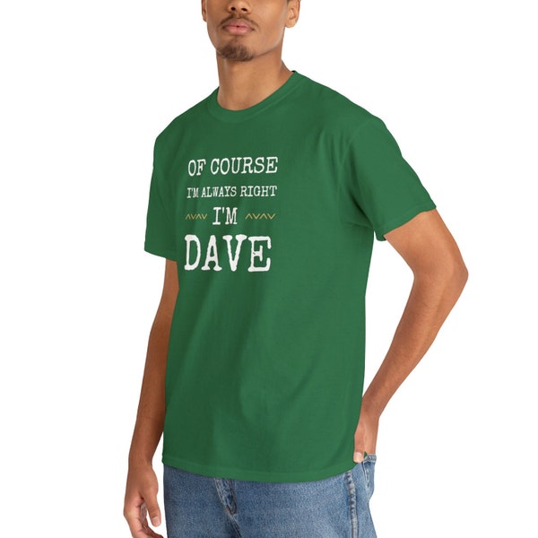 Funny Dave T Shirt - Etsy