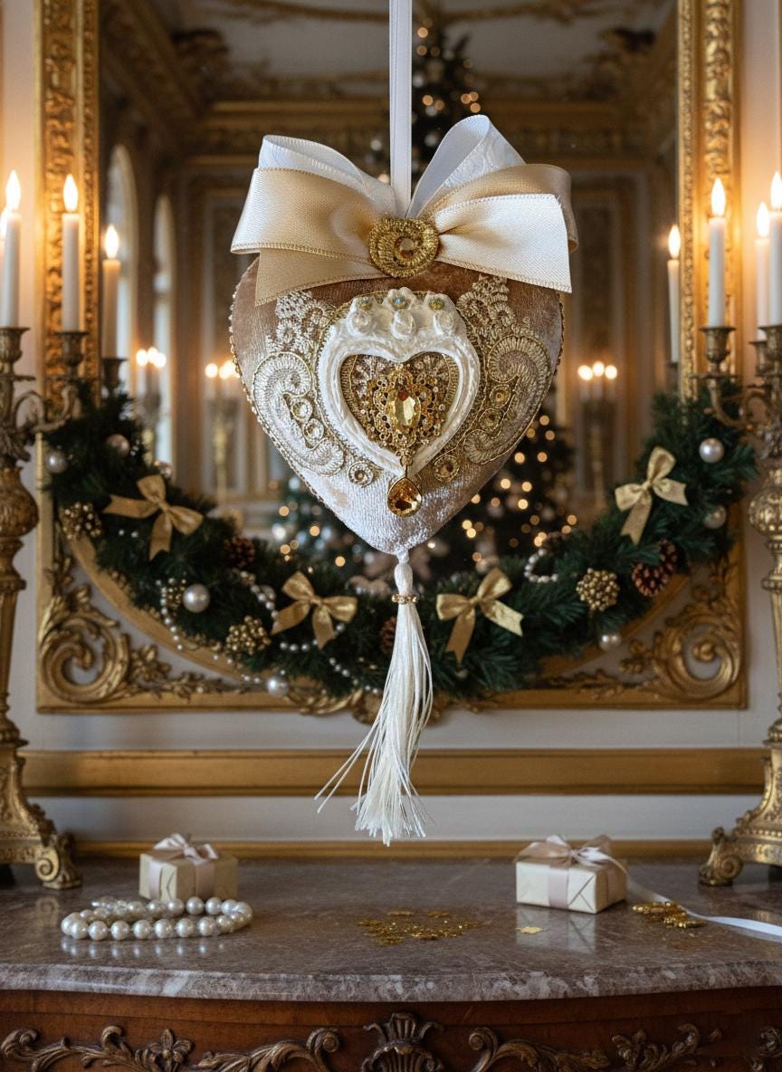 Versailles Inspired Christmas Ornaments • Handmade Baroque Holiday ...