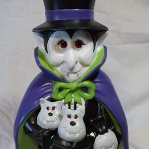 Dracula & Friends, Halloween Decor, Home Decor, Hand Painted Ceramic - Etsy