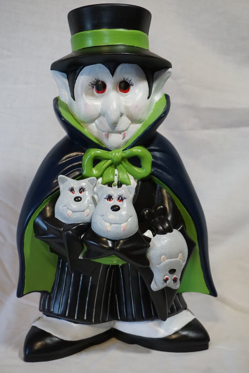Dracula & Friends, Halloween Decor, Home Decor, Hand Painted Ceramic - Etsy