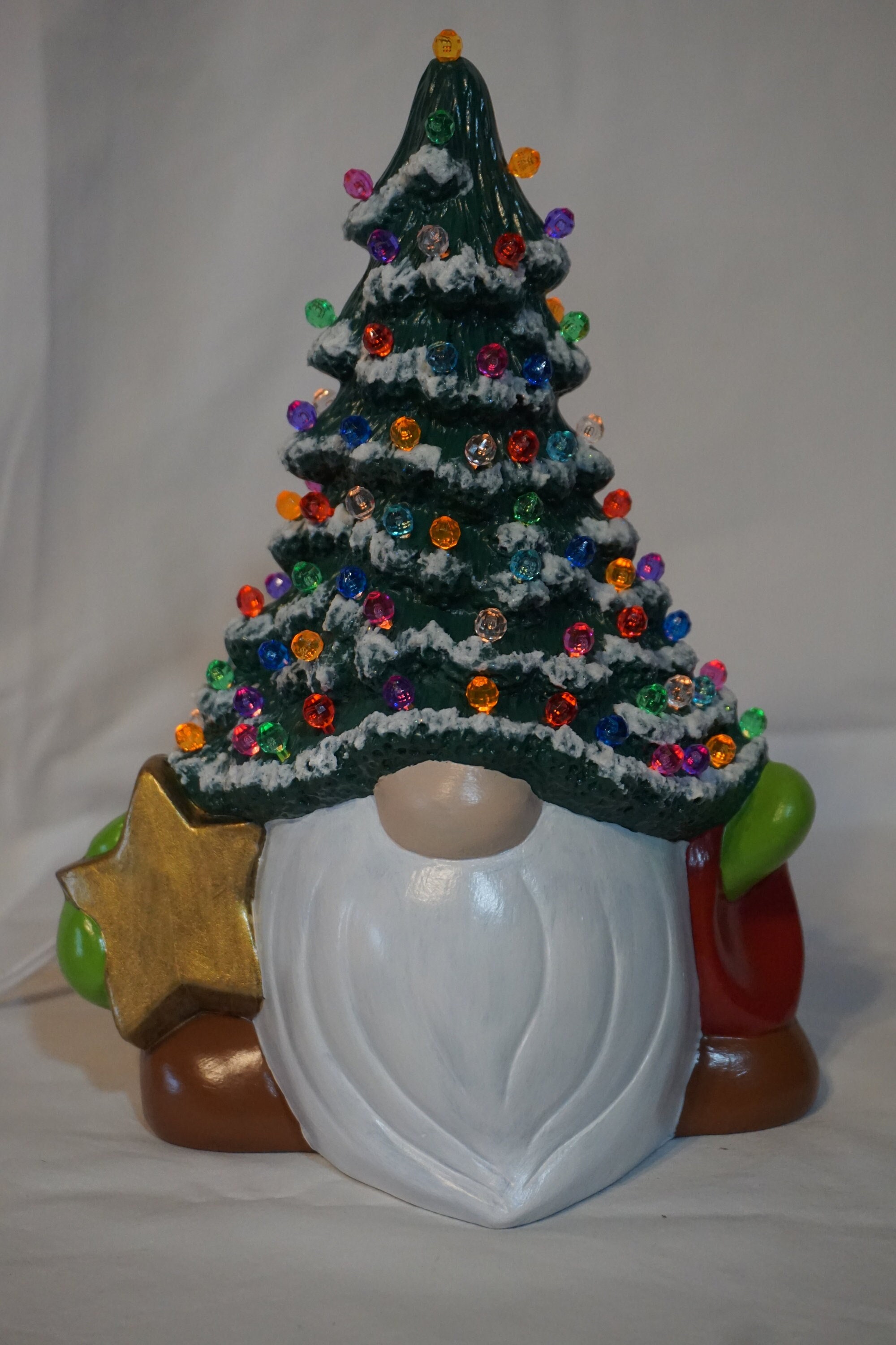 Christmas Tree Gnome - Lighted, Christmas Decor, Winter Decor, Home ...