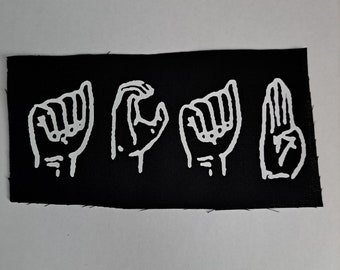 American Sign Language Patch - Etsy