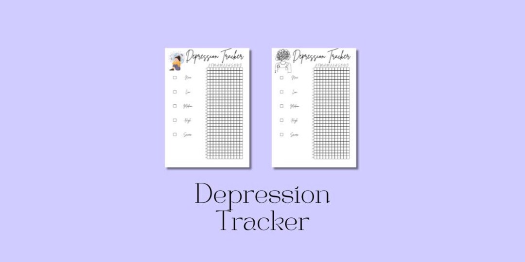 Depression Tracker Bullet Journal Page - Etsy
