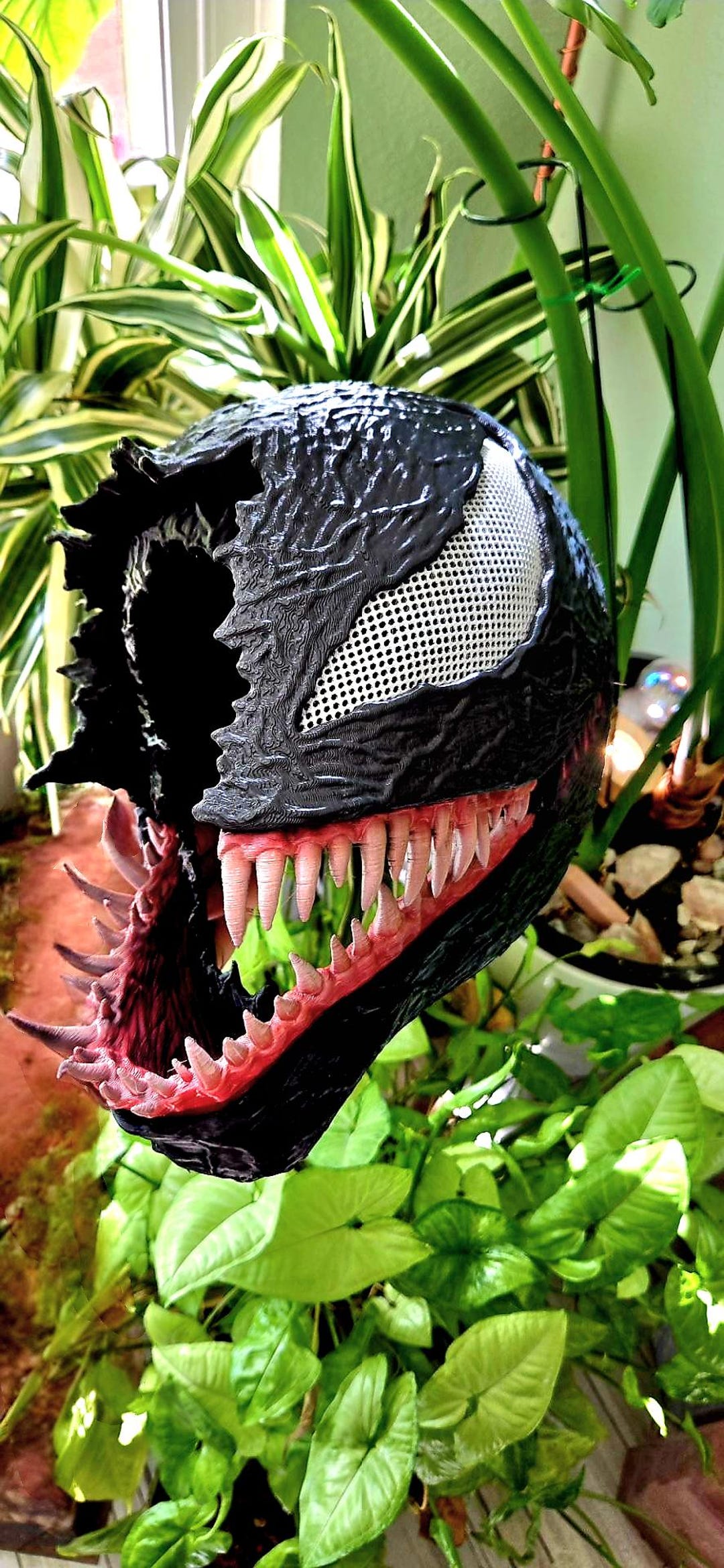 Venom Cosplay Helmet With Moving Jaw Detailed Plastic Design - Etsy