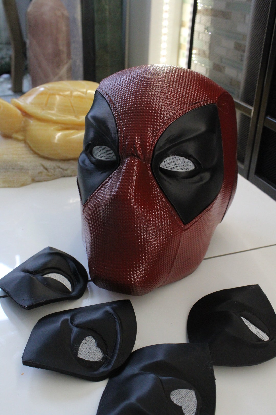 Deadpool Helmet 3D Printed Plastic Marvel Collectible - Etsy