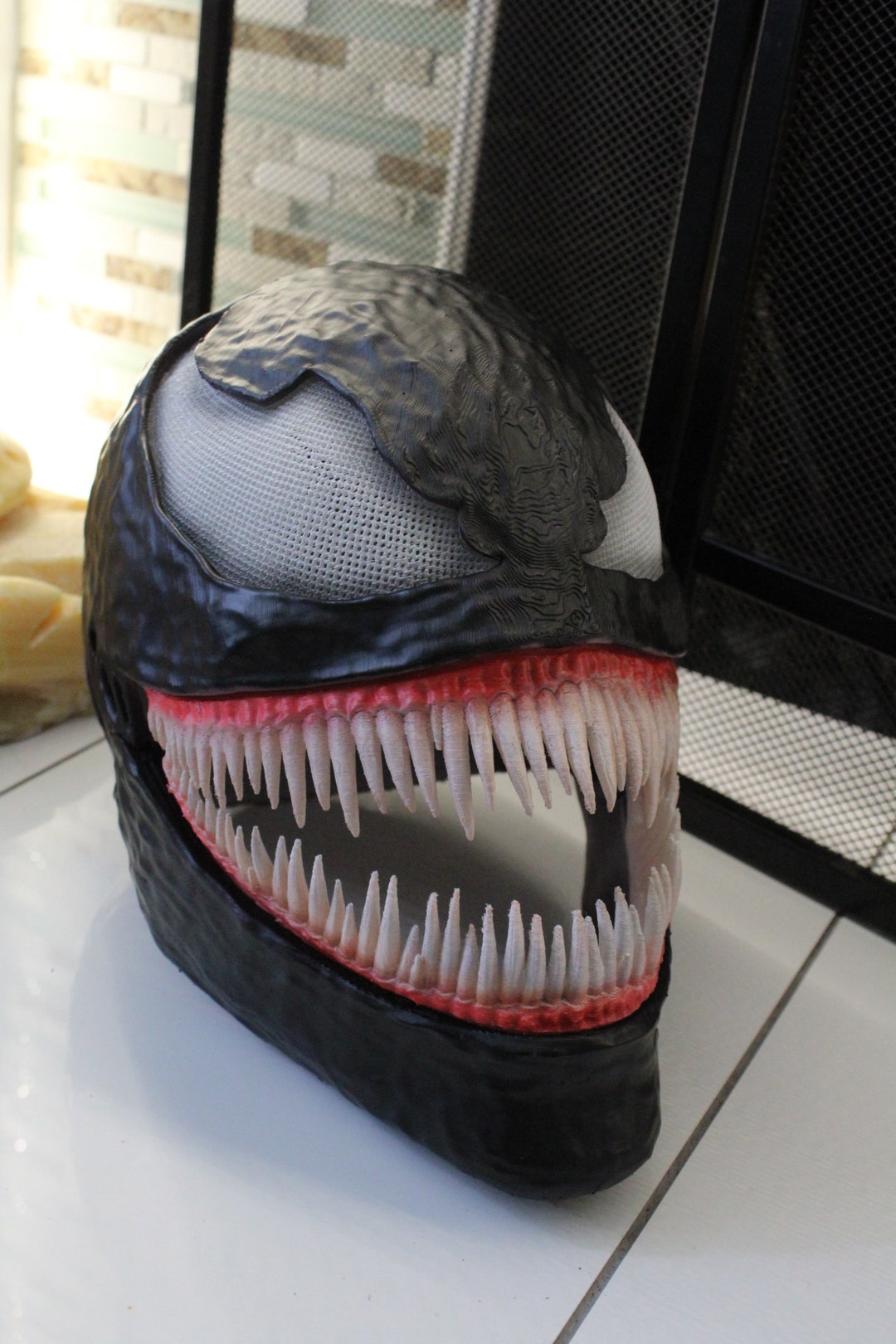 Venom Cosplay Helmet With Moving Jaw Detailed Plastic Design - Etsy