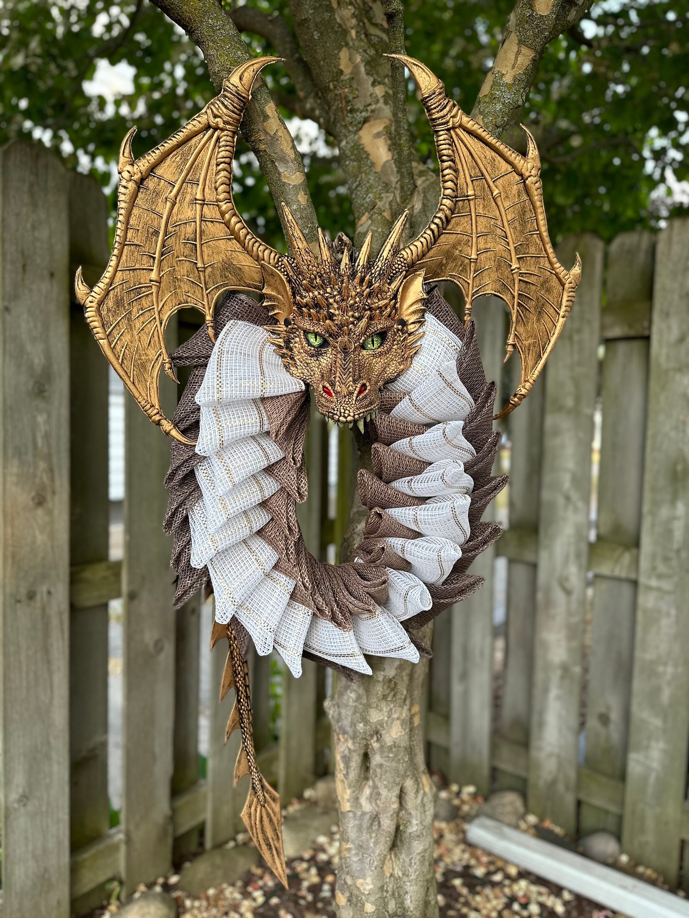 Oval Dragon Wreath - Etsy