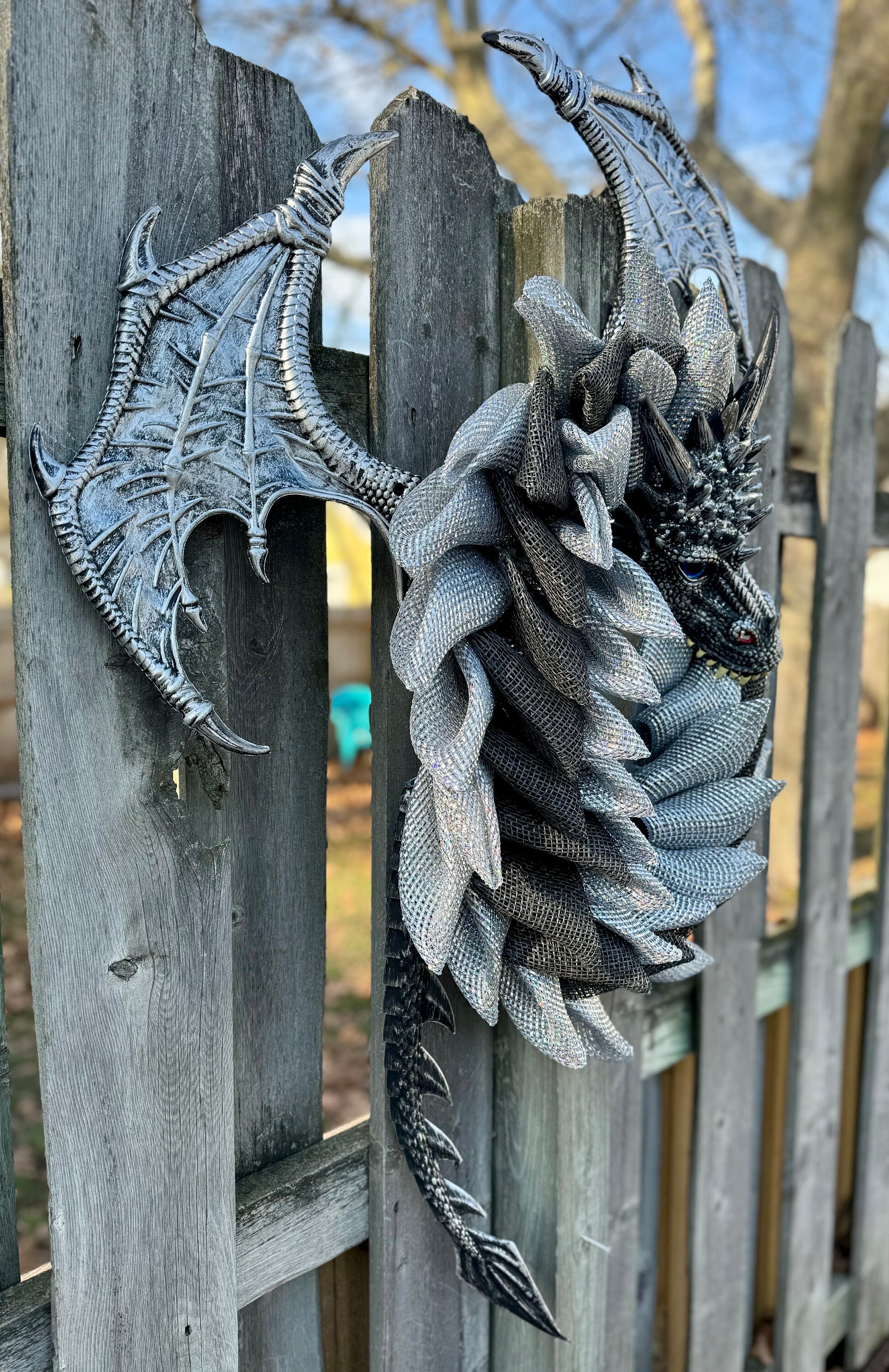 Oval Dragon Wreath - Etsy