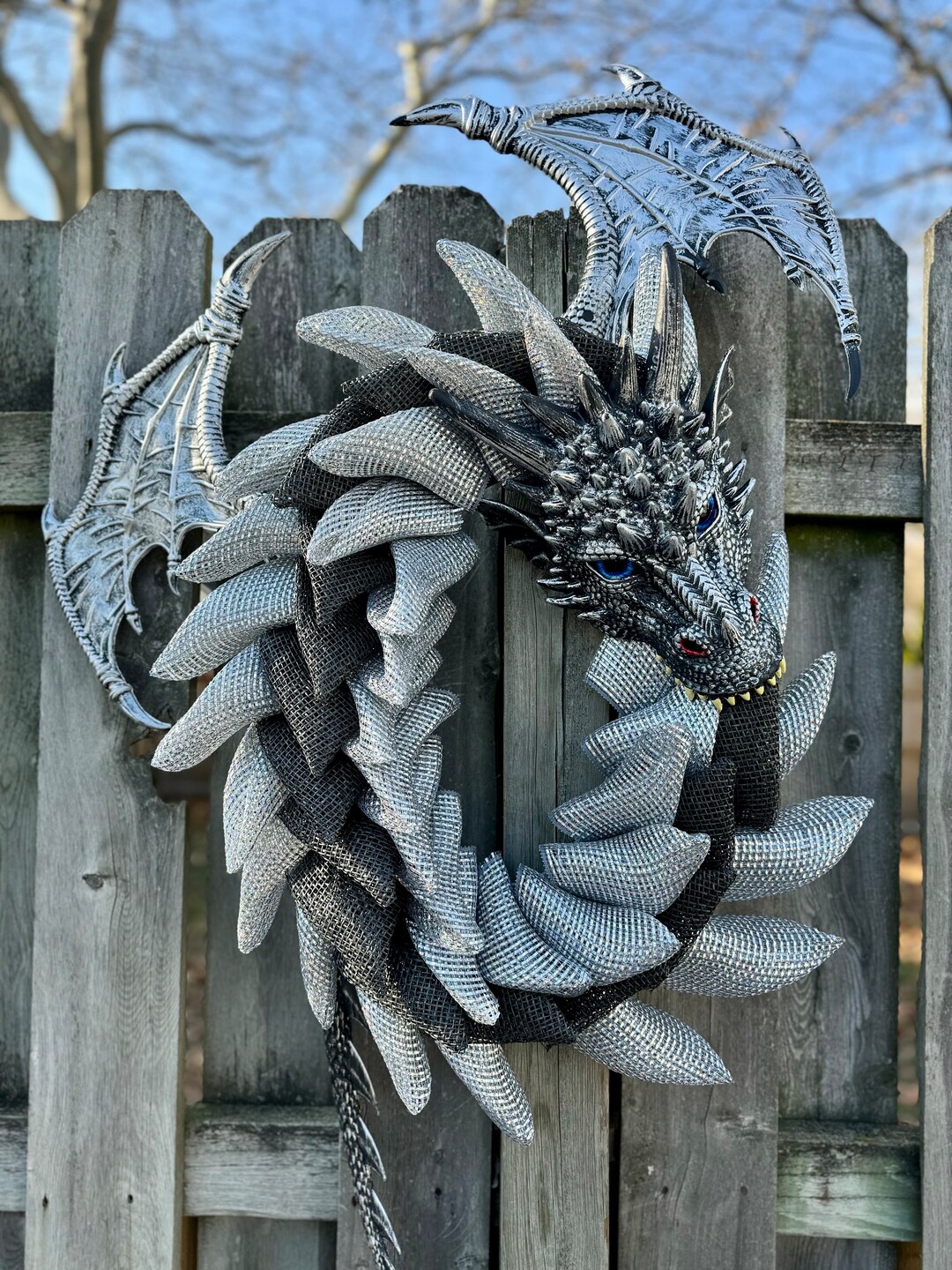 Oval Dragon Wreath - Etsy