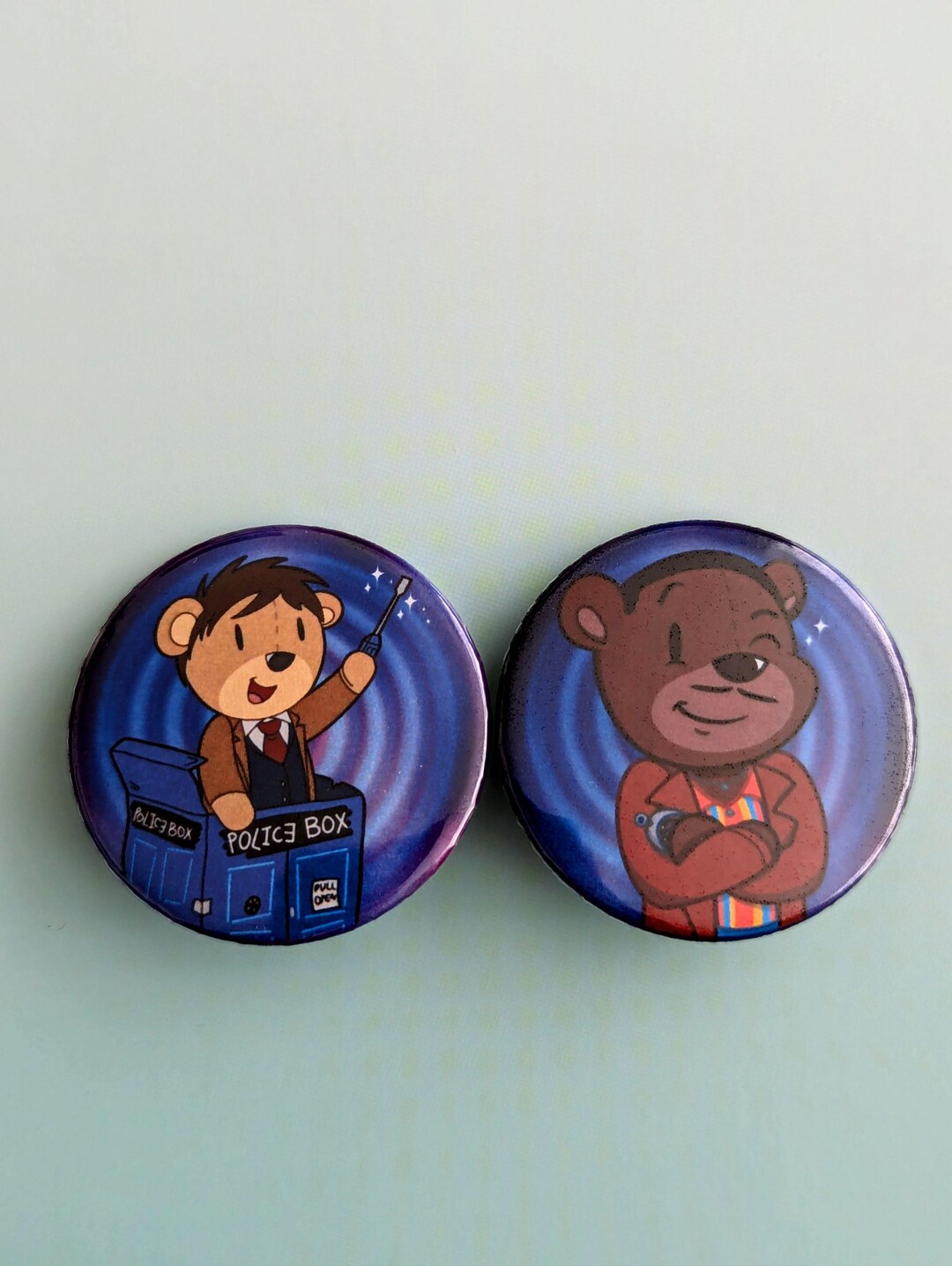Doctor Who Bear Badge Bundle - Etsy