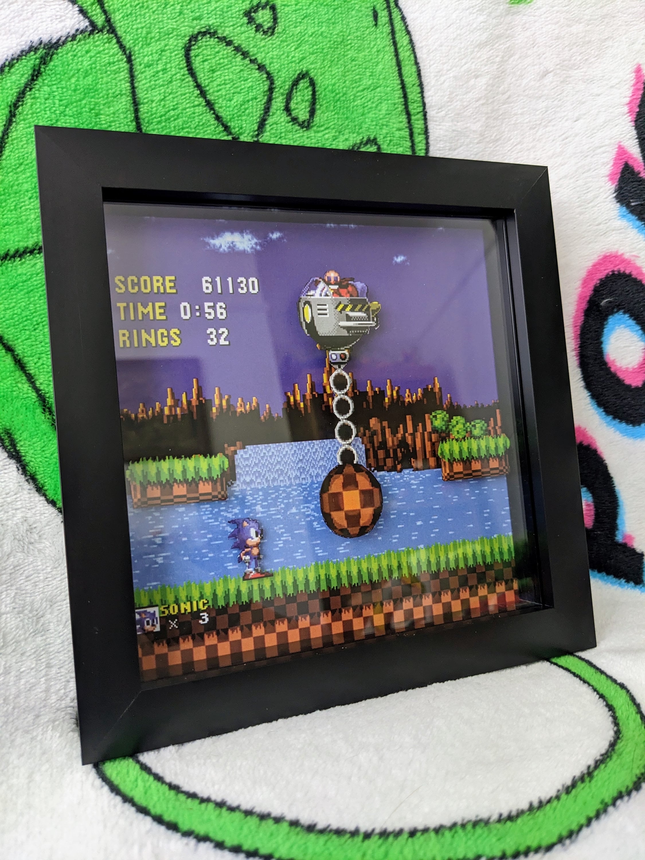 Sonic the Hedgehog 1 Shadow Box - Etsy
