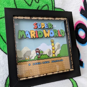 Super Mario World Shadow Box - Etsy