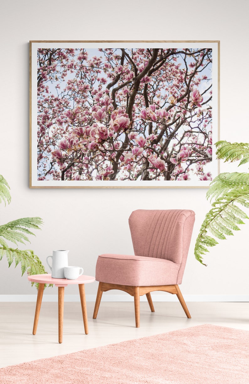 Spring Blooms Printable, Pink Flowers, Floral, Color Photography, Art ...