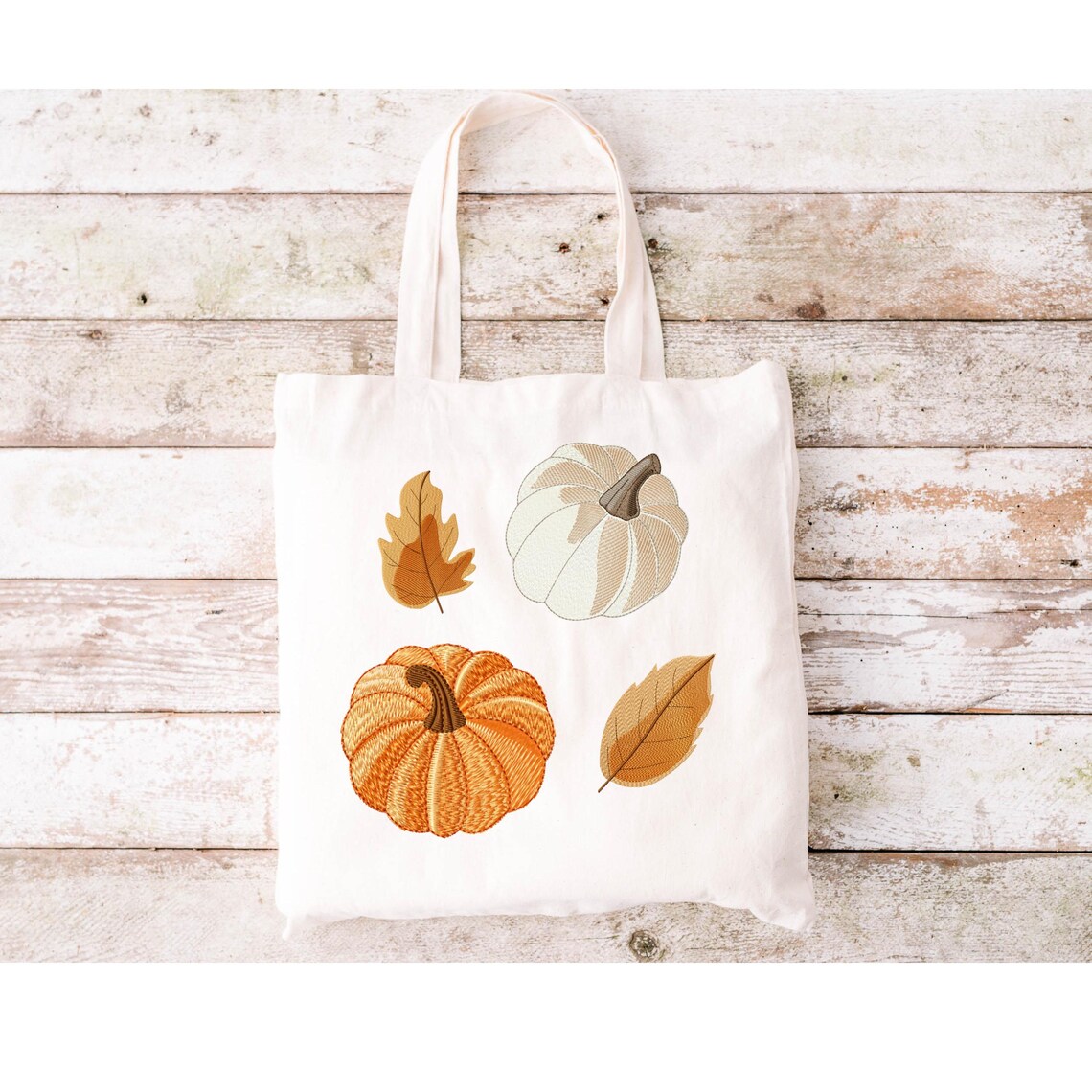 Fall Pumpkin and Leaves Machine Embroidery Design. Bundle Embroidery ...