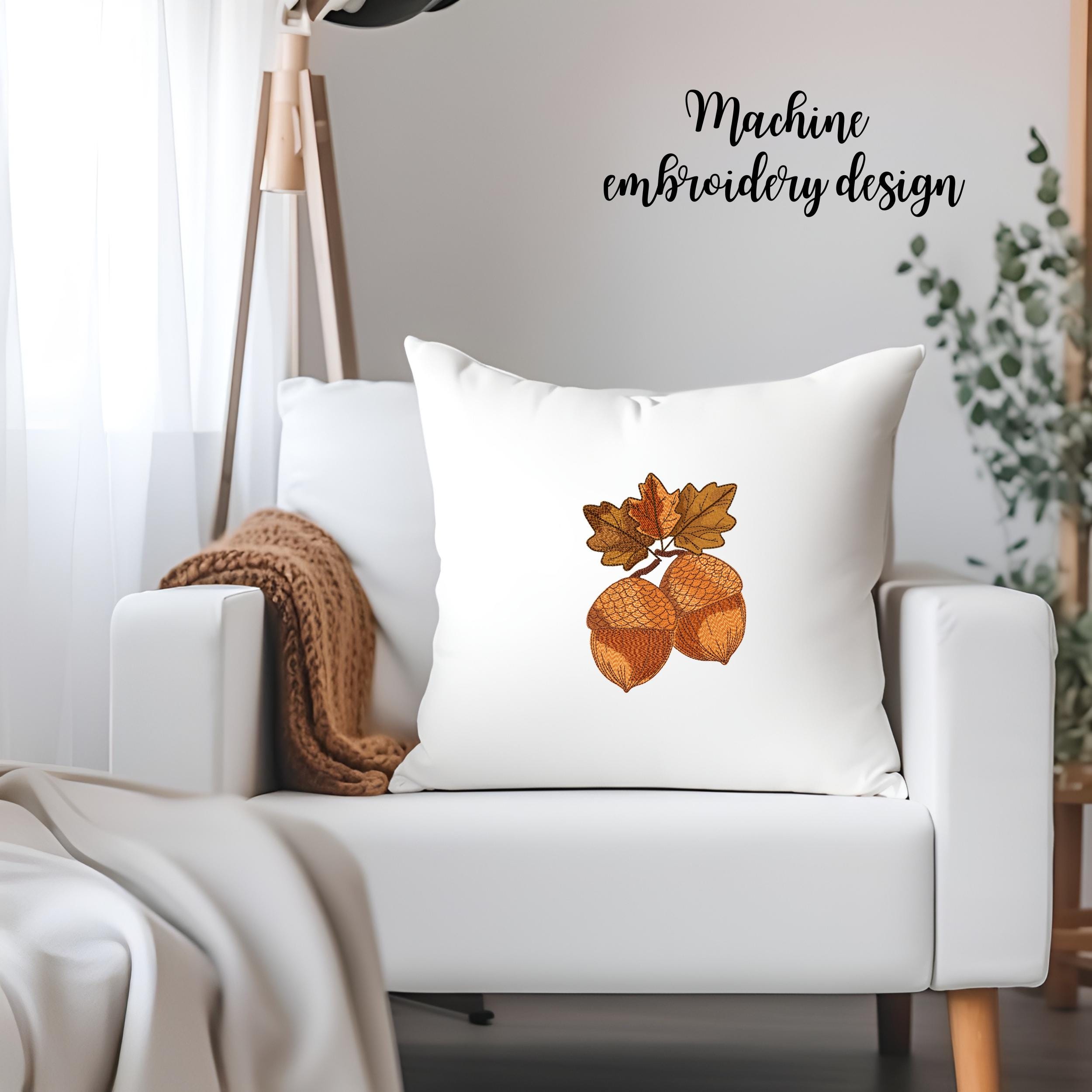 Fall Acorn Machine Embroidery Design. Fall Embroidery File. Home Decor ...