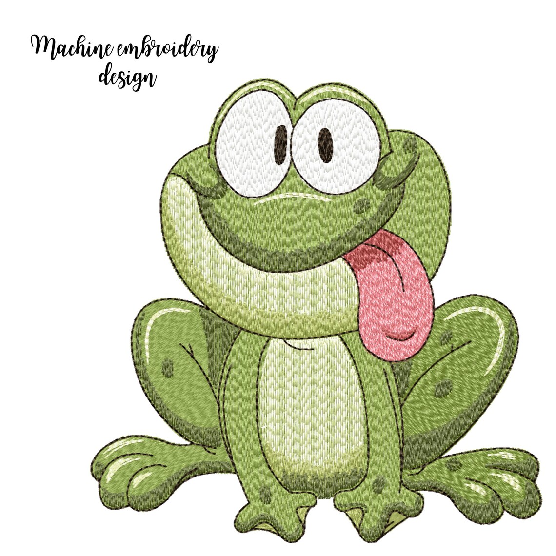 Green Frog Machine Embroidery Design. Nursery Decor & Baby and Kids ...