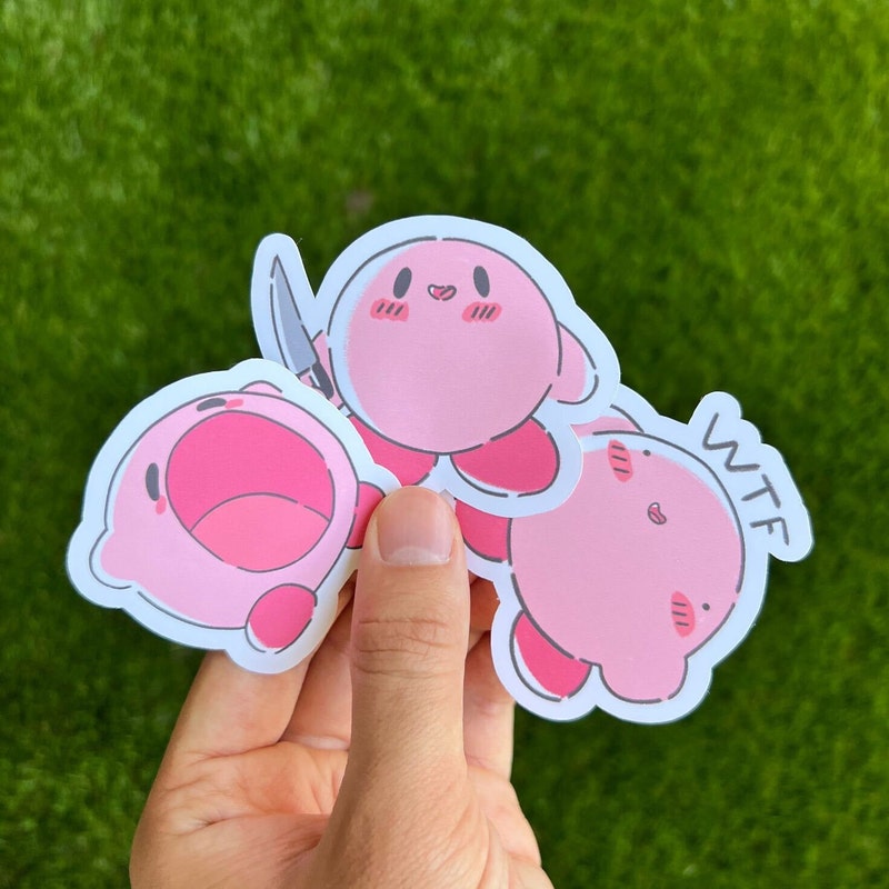Kirby Stickers - Etsy