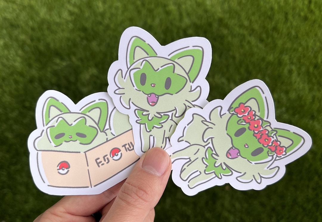 Sprigatito Stickers - Etsy