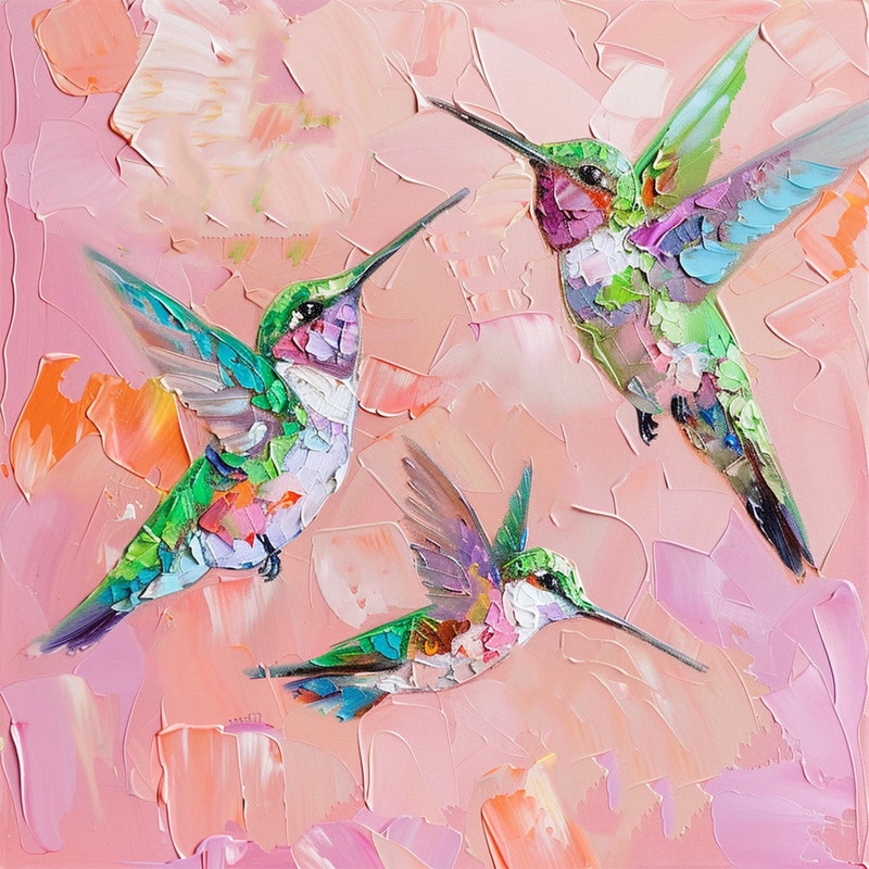 Hummingbird Artwork - Etsy