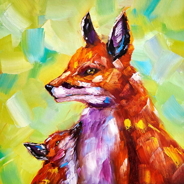 Fox Painting - Etsy