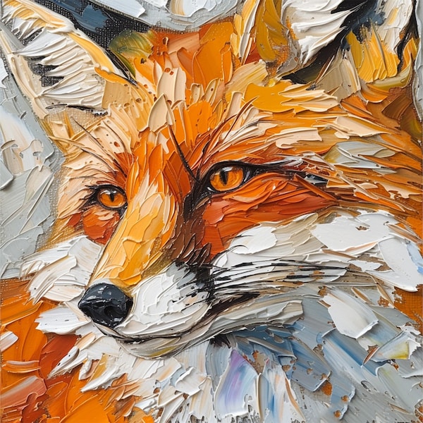 Fox Painting - Etsy
