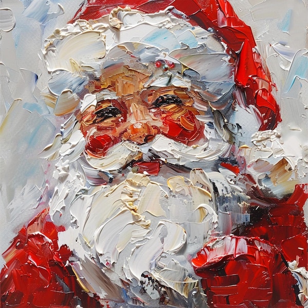 Santa Claus Paintings - Etsy