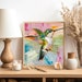 Hummingbird Oil Painting Animals Original Art Small Birds Artwork ...