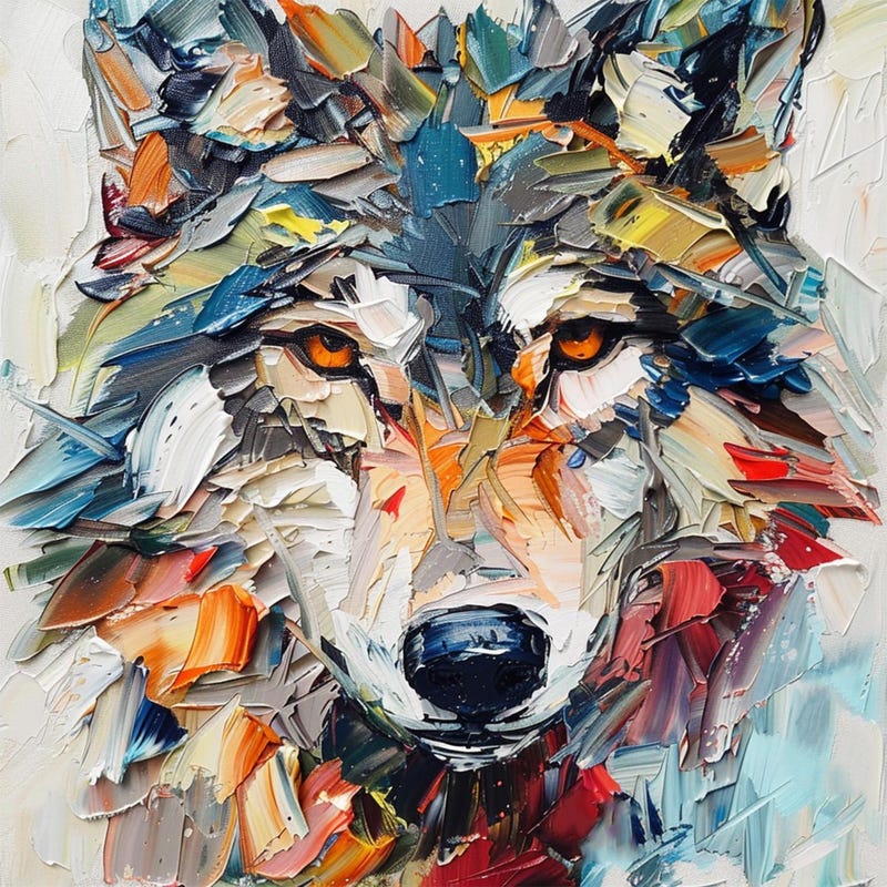 Wolf Portrait - Etsy