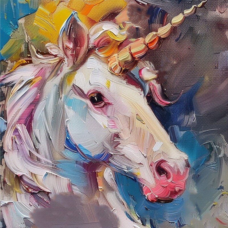 Unicorn Painting - Etsy