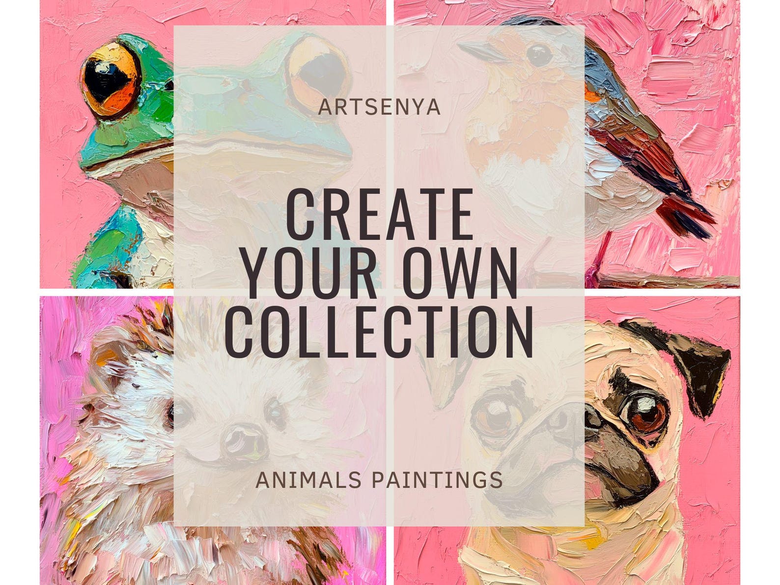 Tree Frog Portrait Canvas Art Frog Original Canvas Fine Art Animals ...