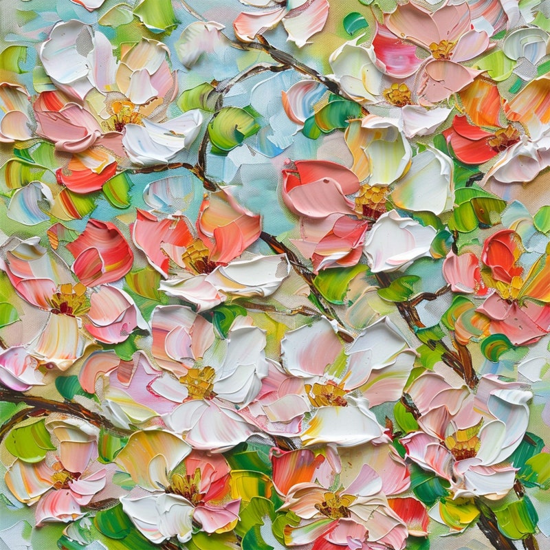 Dogwood Paintings - Etsy