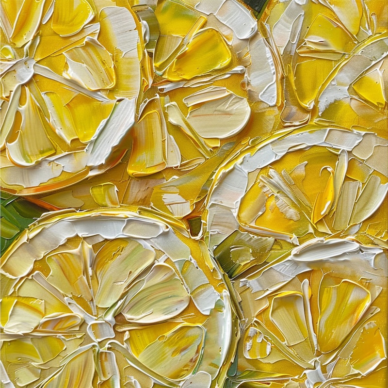 Lemon Painting - Etsy