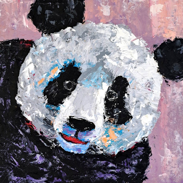 Panda Painting - Etsy