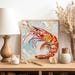 Shrimp Canvas Painting Fish Original Canvas Fine Art Animal Artwork ...