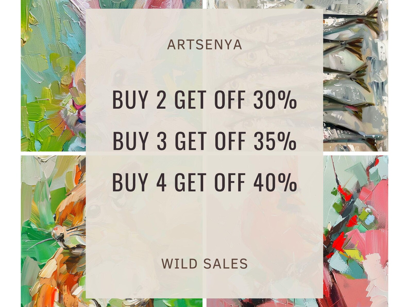 Squirrel Oil Painting on Canvas: Wild Animal Portrait Art by Artsenya ...