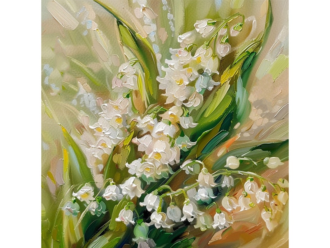 Lilies of the Valley Painting Lilies Flowers Original Art Spring ...