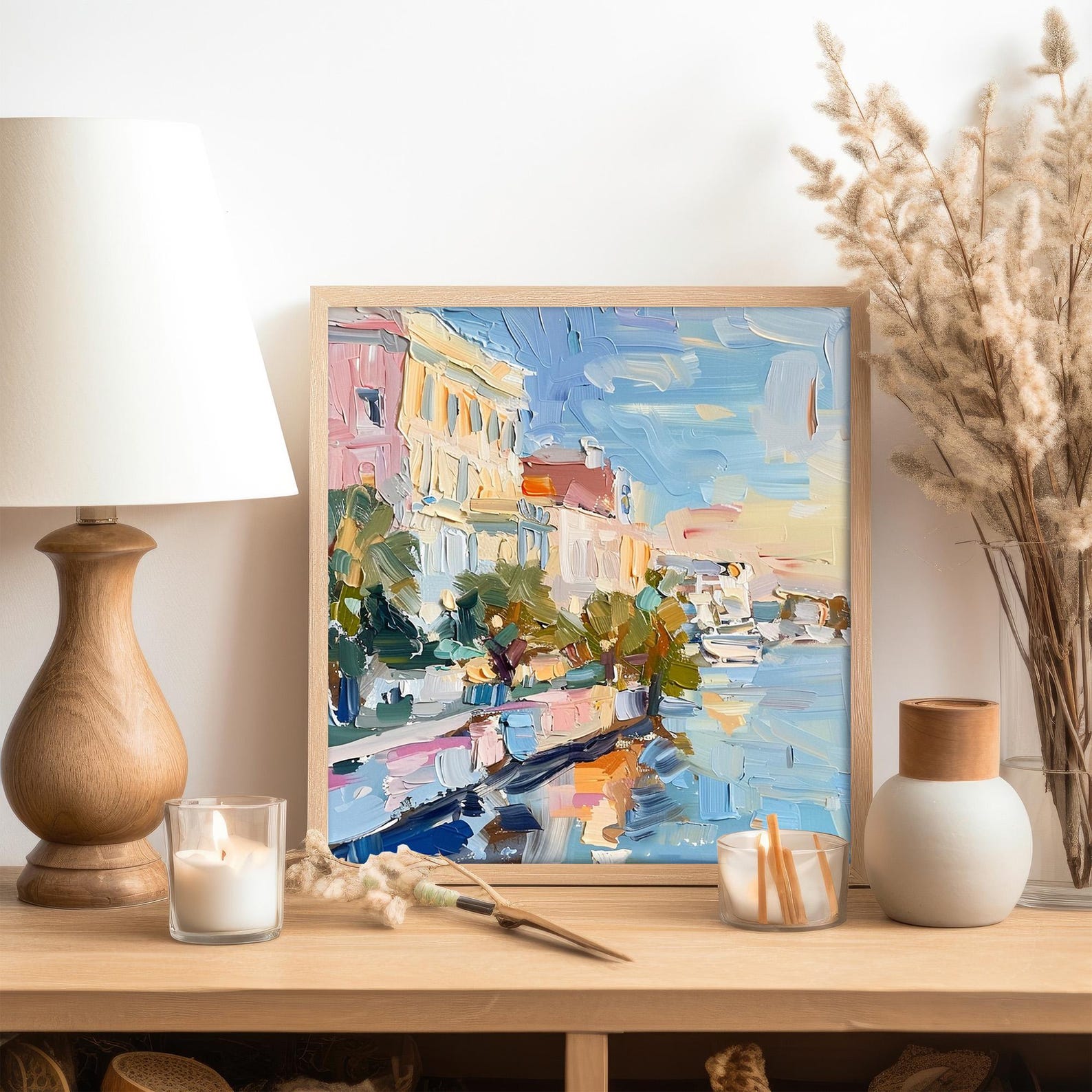Charleston Cityscape Painting: South Carolina Canvas Art, Travel Gift ...