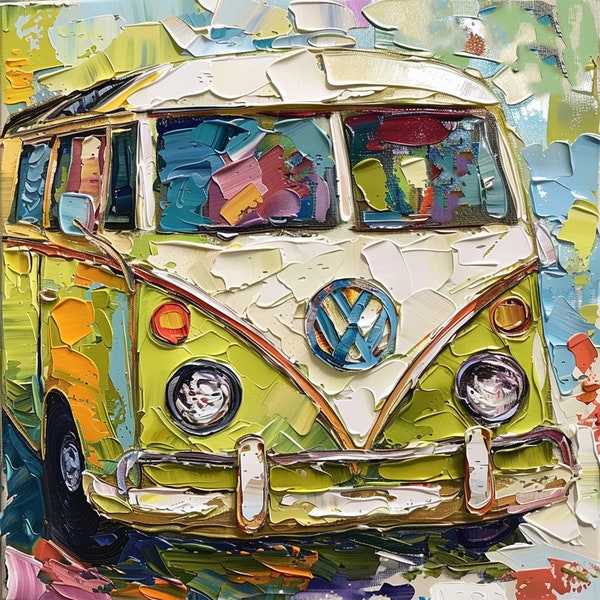 Vw Bus Art - Etsy