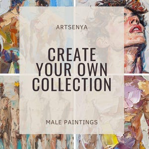 Crown Prince Painting on Canvas Male Bodies Impasto Original Canvas Art ...