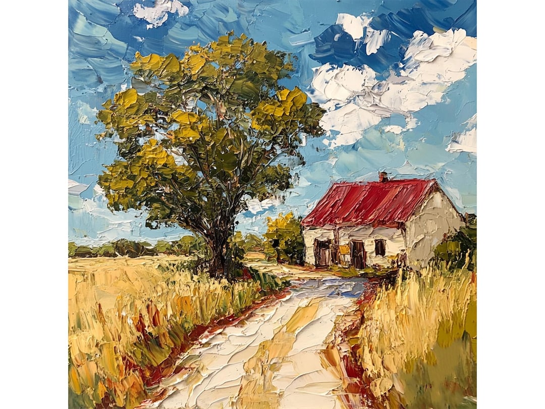 Texas Ranches Painting Lone Star State Landscape Original Fine Art ...