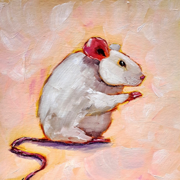 Mouse Oil Painting - Etsy