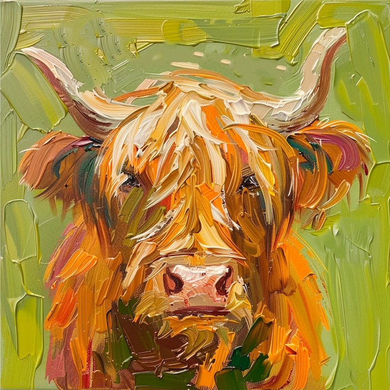 Cow Painting - Etsy