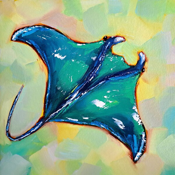 Manta Ray Print - Etsy