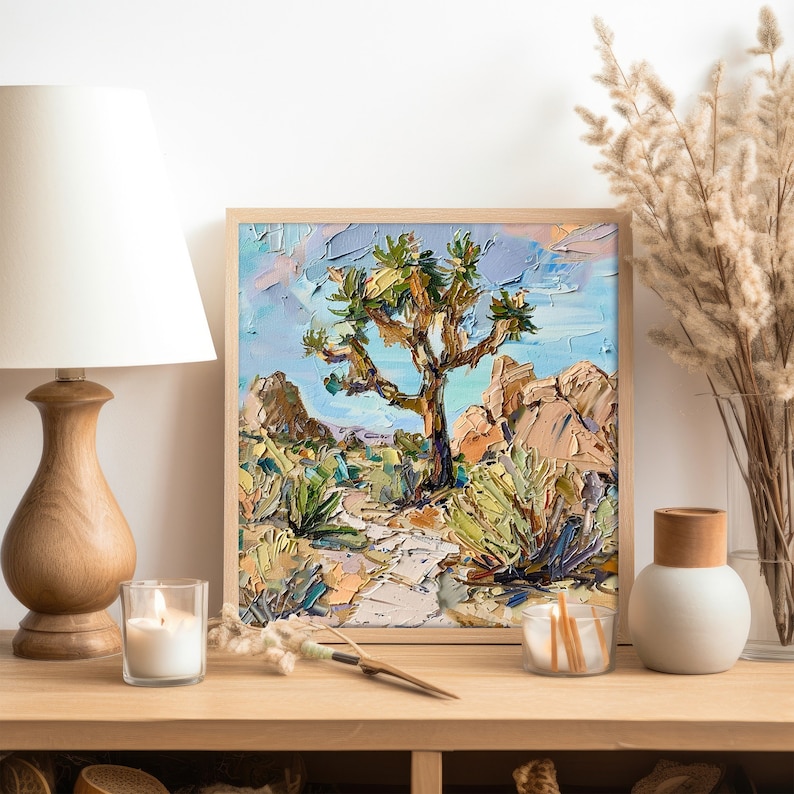 Joshua Tree National Park Painting California Landscape Original Art ...