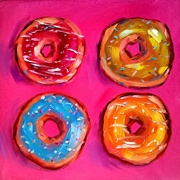 Donut Painting - Etsy