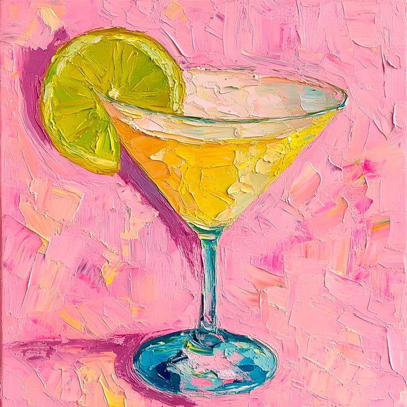 Cocktail Painting - Etsy