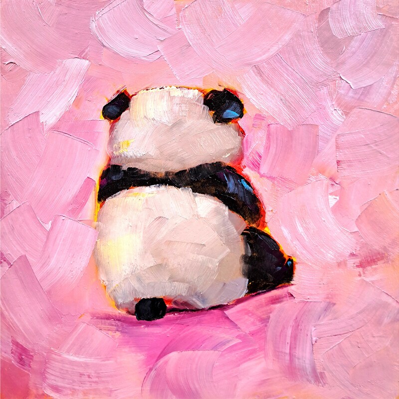 Panda Painting - Etsy