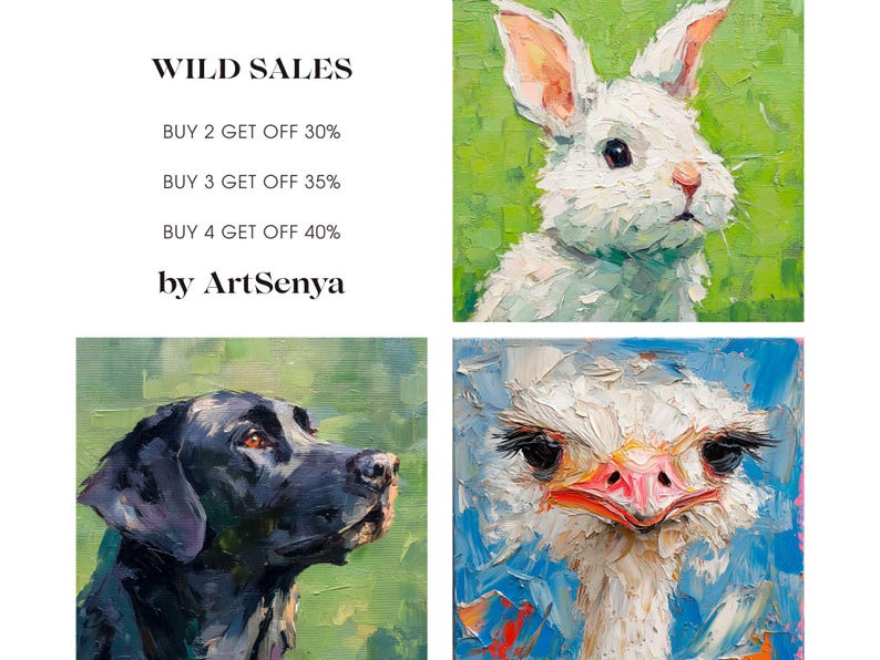 Ostrich Oil Painting: Colorful Impasto Animal Portrait, Textured Canvas ...