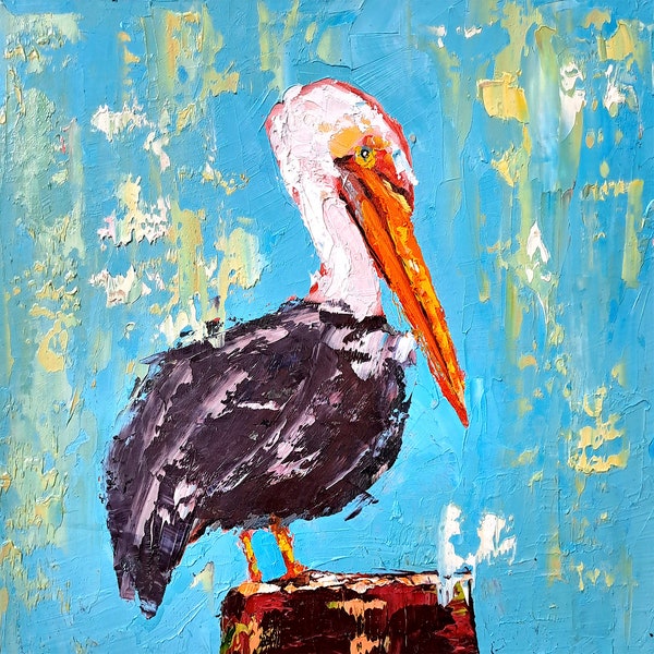 Pelican Paintings - Etsy